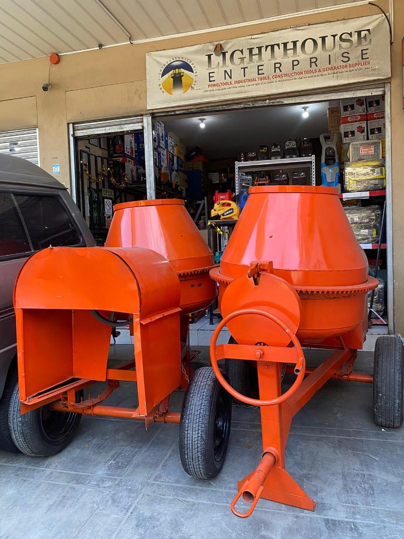 LIGHTHOUSE Heavy Duty A-Type Concrete One-Bagger Mixer Set (Pulley ...