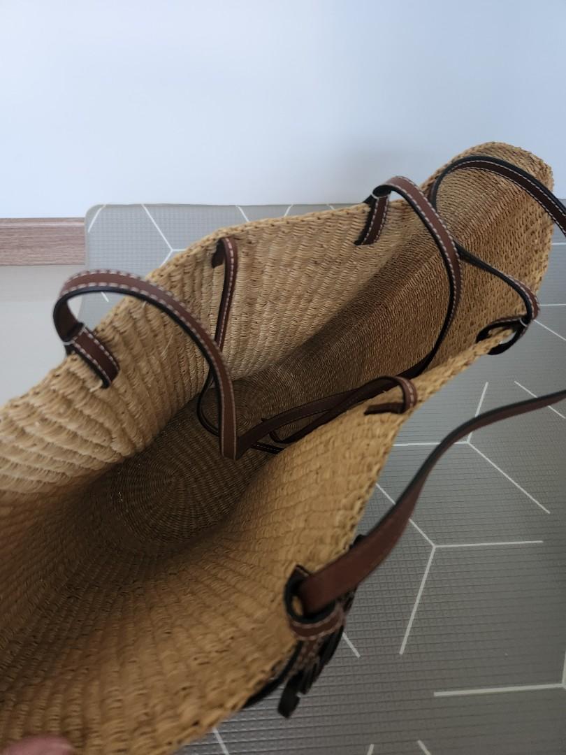 Loewe straw bag large, Luxury, Bags & Wallets on Carousell