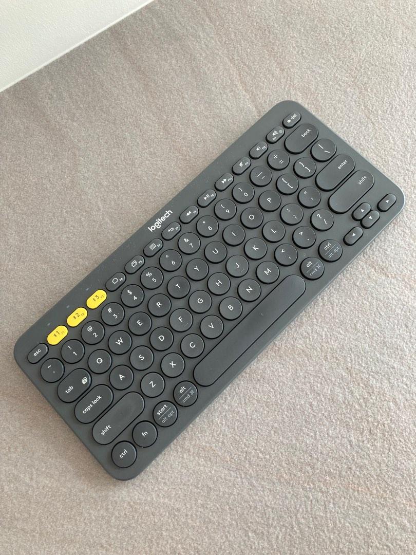Logitech A380 Black Grey mobile multi device keyboard, Computers & Tech ...