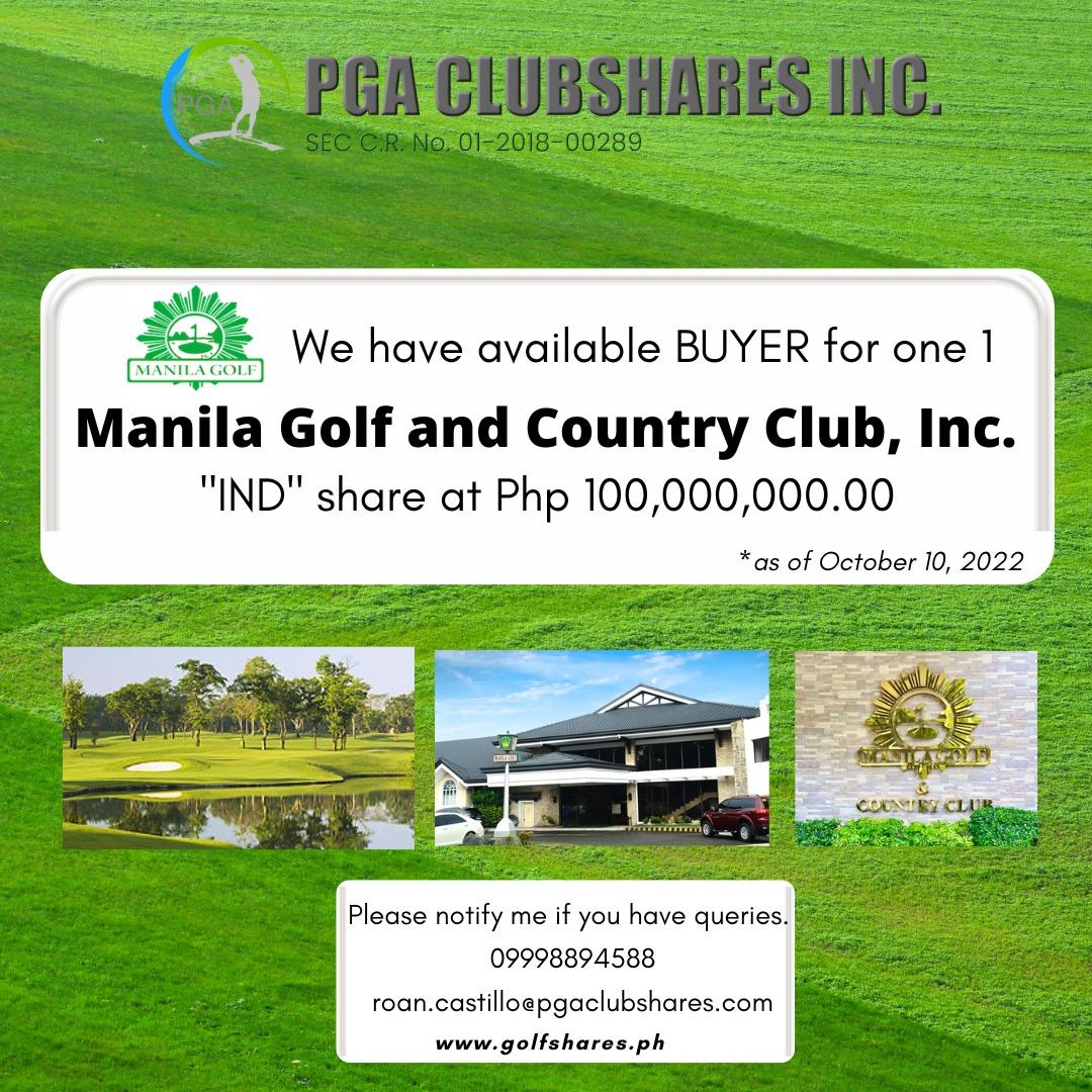 MANILA GOLF & COUNTRY CLUB, Sports Equipment, Sports & Games, Golf on ...