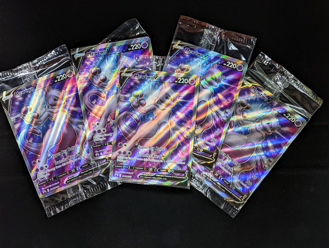 Mewtwo V Full Art Promo Card Pokemon GO TCG, Hobbies & Toys, Toys ...