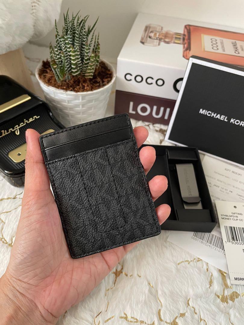 michael kors money clip card holder in gifting box set, Men's Fashion ...