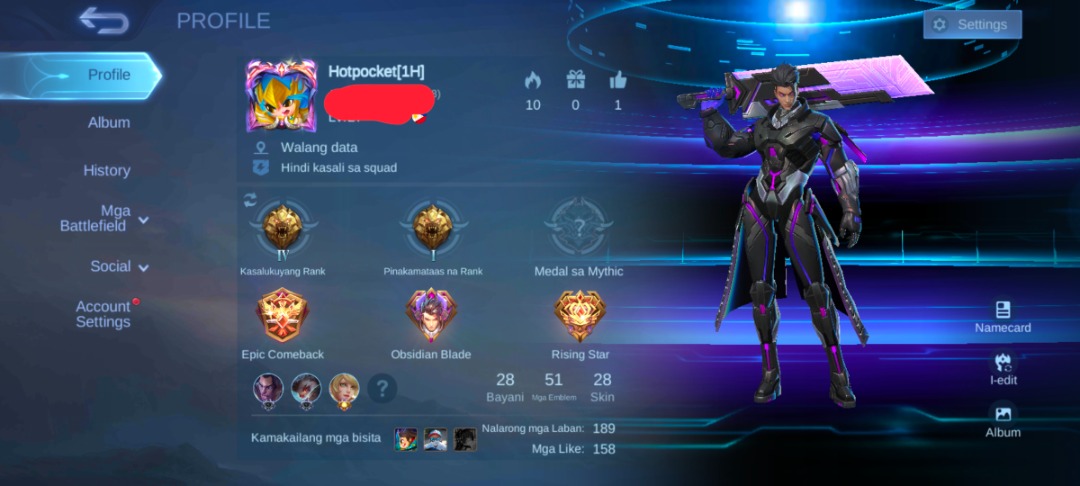 mobile legends w/ Alu legendary skin, Hobbies & Toys, Toys & Games on ...