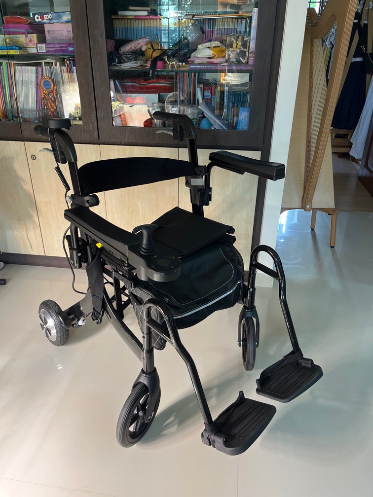 Motorized wheelchair walker - RARE dual control, Health & Nutrition ...