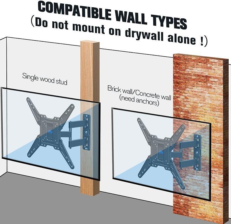 Mounting Dream Full Motion TV Wall Mounts Bracket with Perfect Center ...