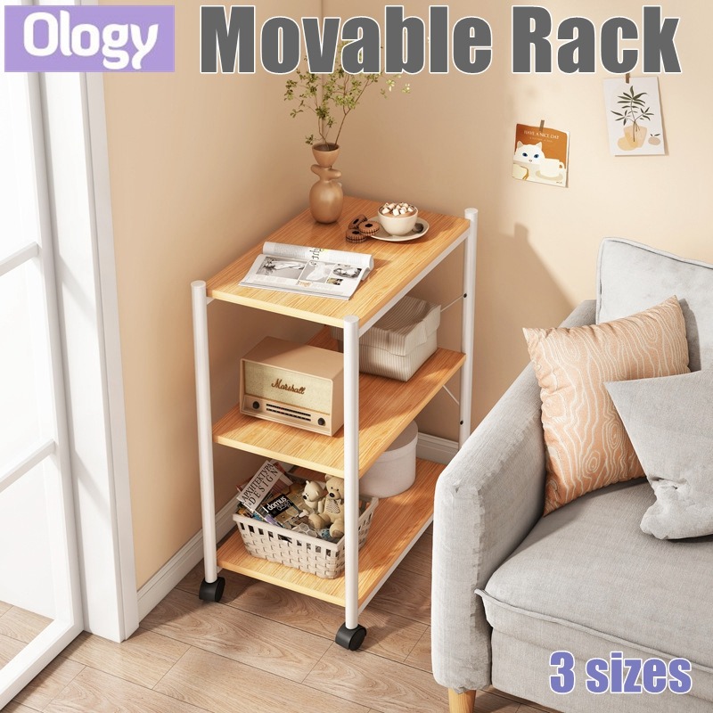 Movable Rack Sofa Side Trolley Tea Table Kitchen Storage Shelf ...