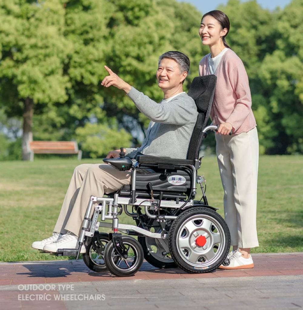 MULTIPLE VARIATIONS Electric Wheelchair Folding Lightweight Elderly ...