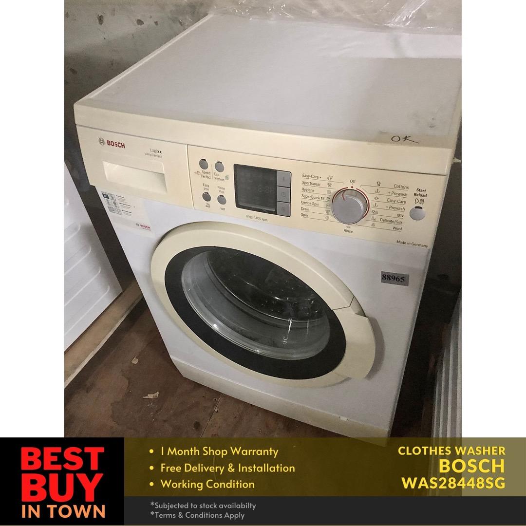 MUST BUY! BOSCH 8KG Front-Loader WAS28448SG (88965), TV & Home ...