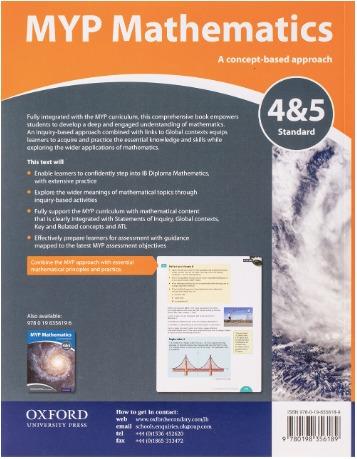 MYP Mathematics 4 & 5 Standard, Hobbies & Toys, Books & Magazines ...