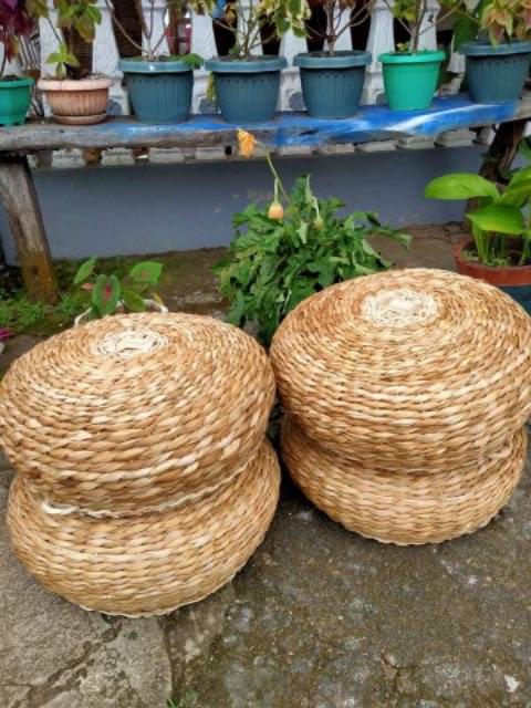 Native Ottoman. Made of Wicker, Sea grass Bancuan, Furniture & Home ...