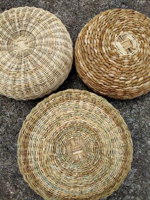 Native Ottoman. Made of Wicker, Sea grass Bancuan, Furniture & Home ...