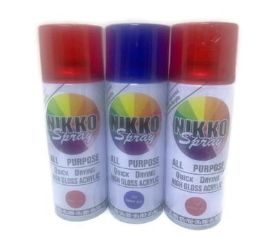 Nikko All Purpose Quick Drying High Gloss Acrylic Spray Paint 400cc ...