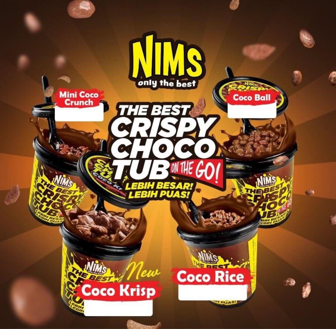 Nims Crispy Choco Tub - Mini Coco Crunch & Coco Rice, Food & Drinks ...
