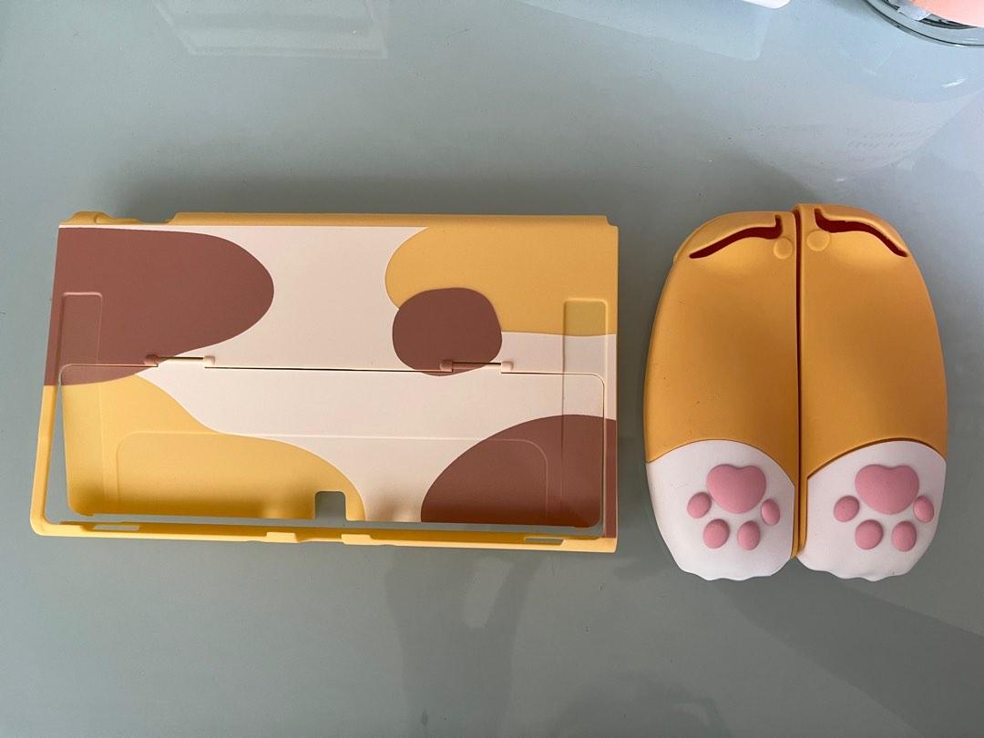 Nintendo Switch OLED cat themed case, Video Gaming, Gaming Accessories ...