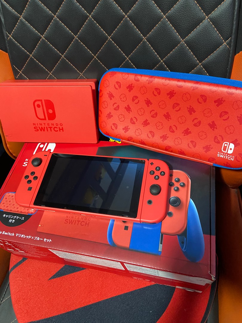 NINTENDO SWITCH MARIO RED & BLUE EDITION, Video Gaming, Video Game ...