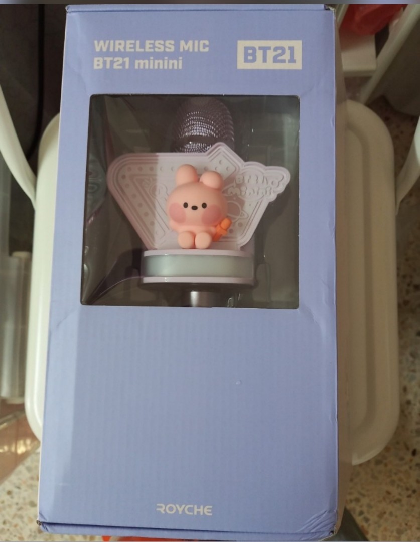 Official BT21 microphone cooky jungkook wireless speaker pc photocard, Hobbies & Toys ...