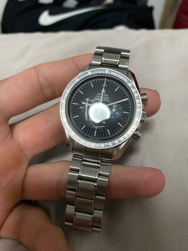 Omega speedmaster hesalite 1861, Luxury, Watches on Carousell