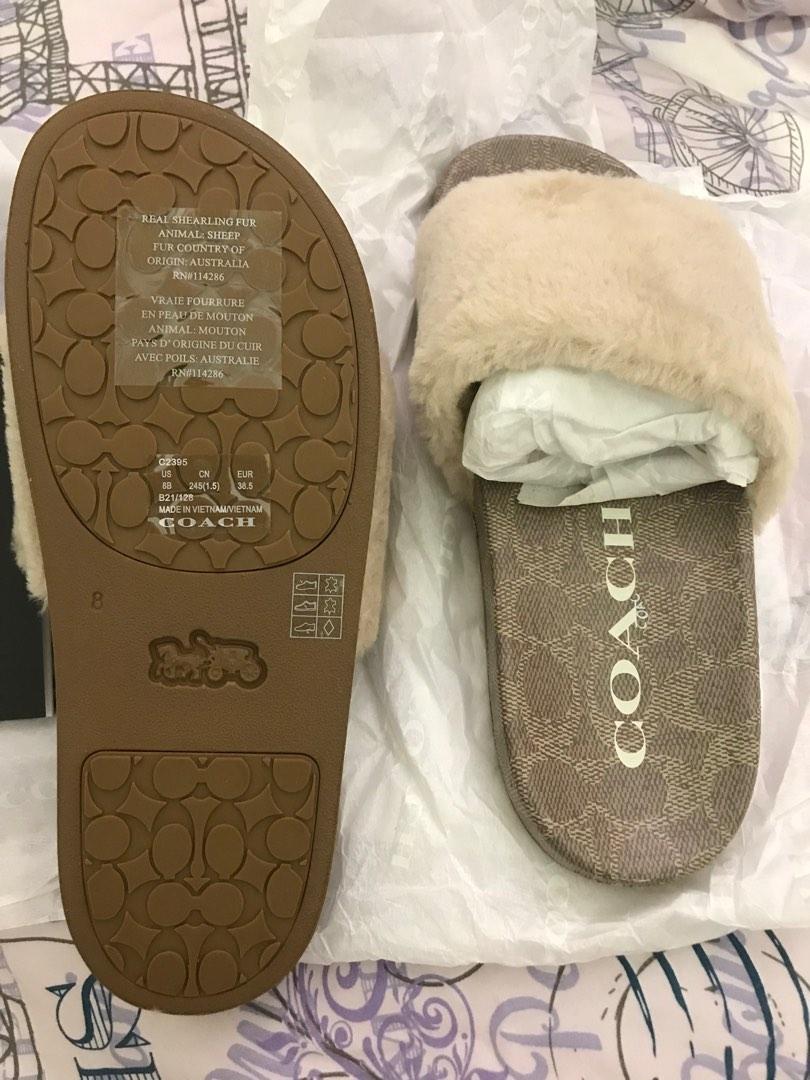 Original coach slides, Women's Fashion, Footwear, Slippers and slides ...