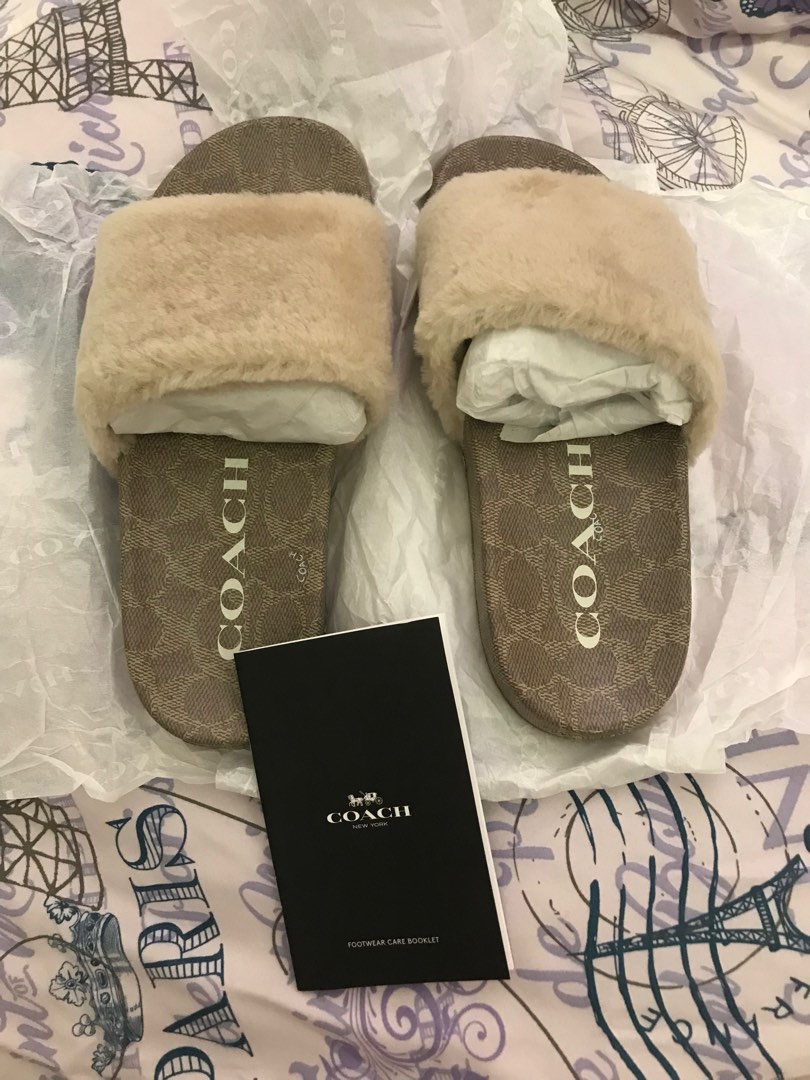 Original coach slides, Women's Fashion, Footwear, Slippers and slides ...