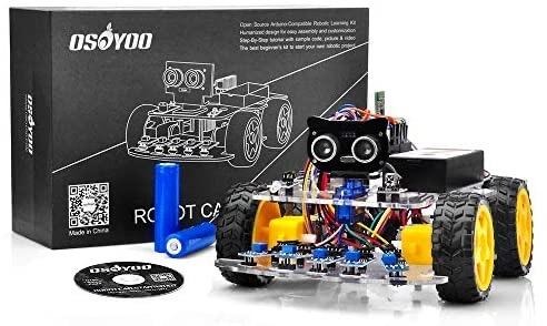 OSOYOO Robot Car Starter Kit for Arduino | STEM Remote Controlled App Educational Motorized ...