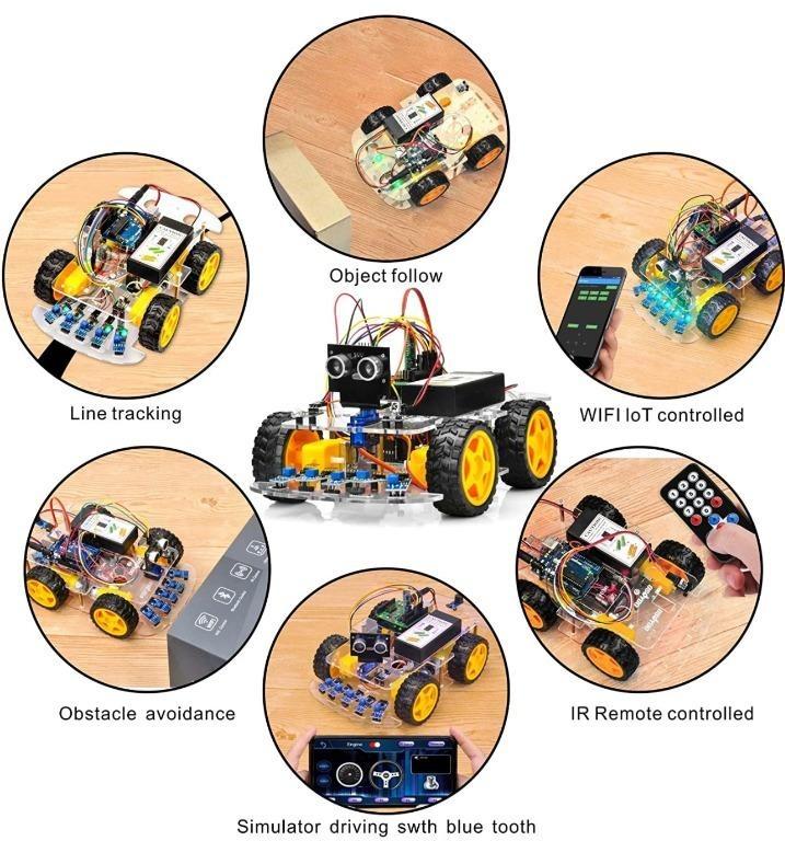 Osoyoo Robot Car Starter Kit For Arduino Stem Remote Controlled App