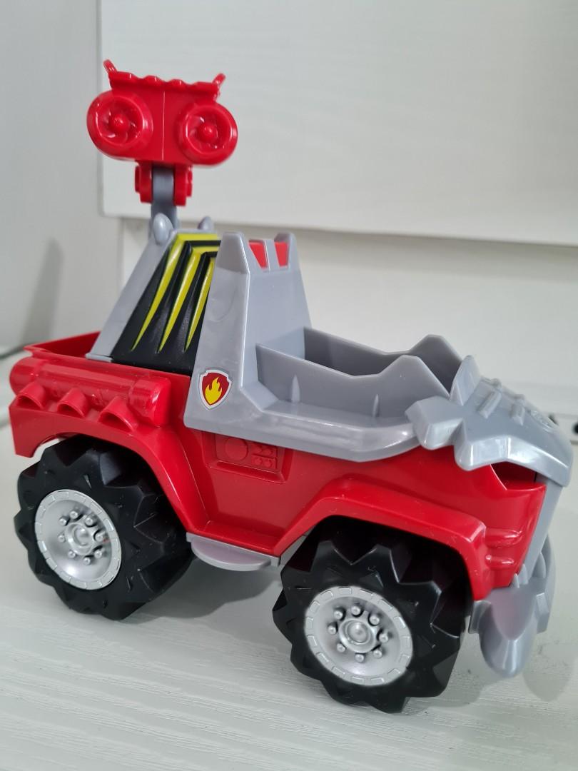 Paw Patrol Dino Rescue Marshall's Deluxe Rev Up Vehicle, Hobbies & Toys ...
