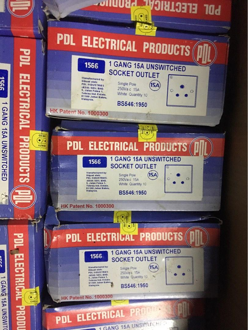 Pdl 15A switch socket outlet, Services, Home Services, Electrical ...