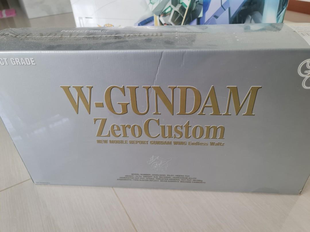 Perfect Grade Gundam Exia with LED unit + Wing Gundam Zero Custom ...