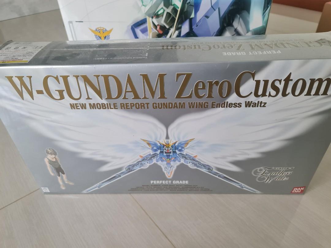 Perfect Grade Gundam Exia with LED unit + Wing Gundam Zero Custom ...