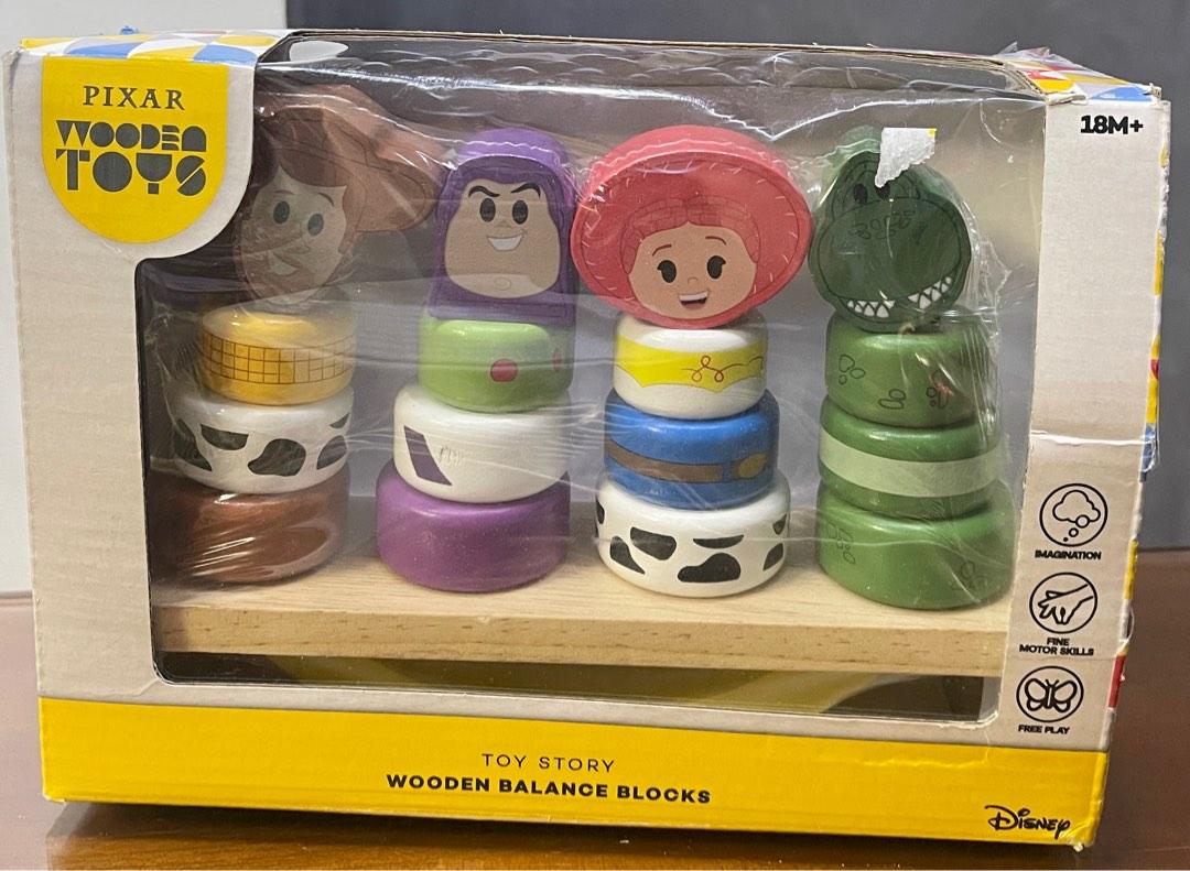 Pixar Wooden Balance Blocks, Hobbies & Toys, Toys & Games on Carousell