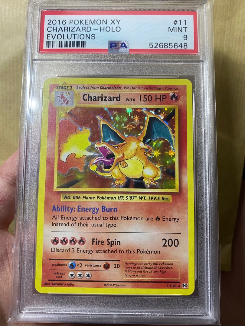 Pokemon charizard XY holo psa 9, Hobbies & Toys, Toys & Games on Carousell