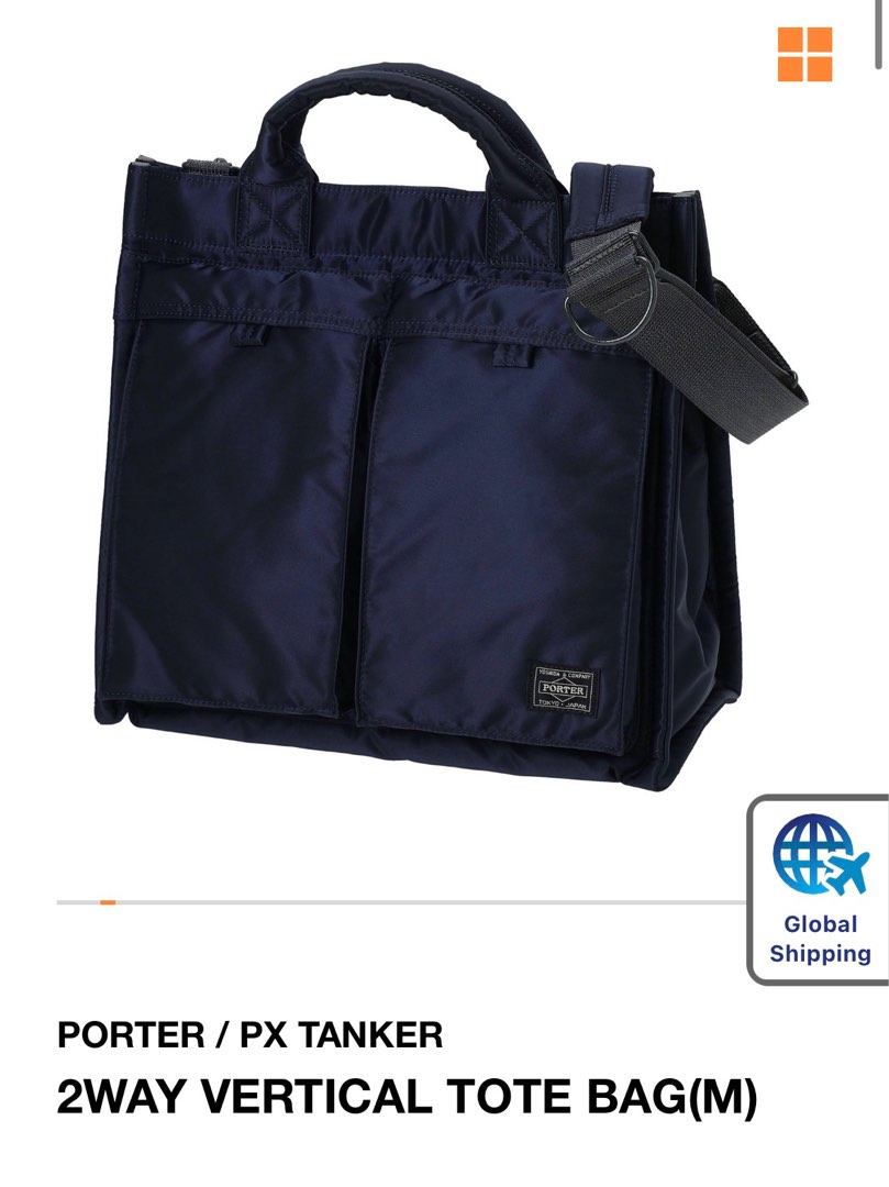 Porter Japan Yoshidakaban PX Tanker 2 Way Tote Bag (M), Luxury, Bags ...