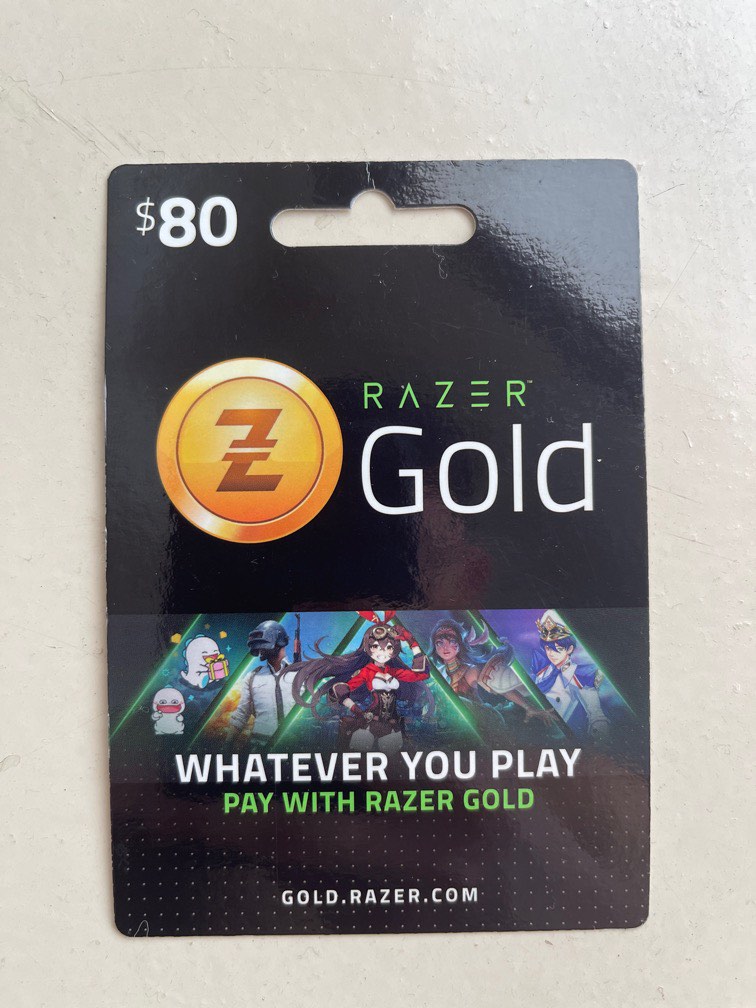 Razer Gold Gift Card, Video Gaming, Gaming Accessories, Game Gift Cards ...