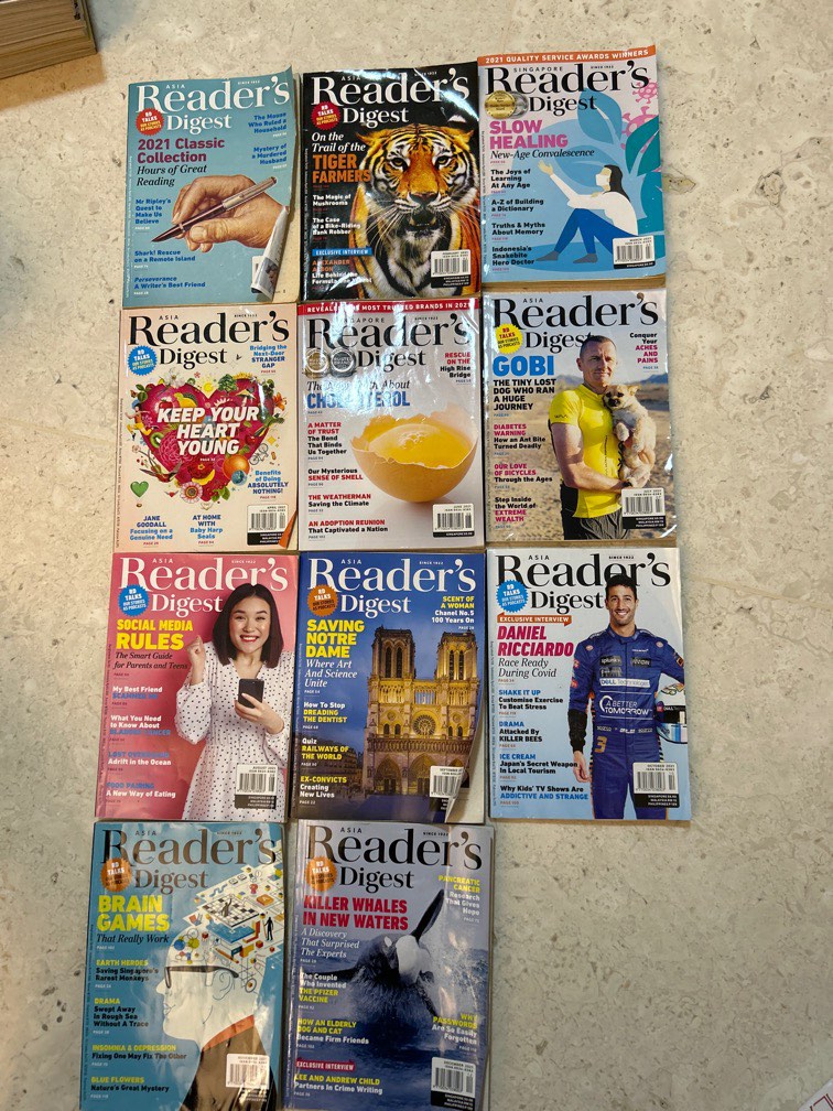 Bundle Reader’s Digest 2021, Hobbies & Toys, Books & Magazines ...