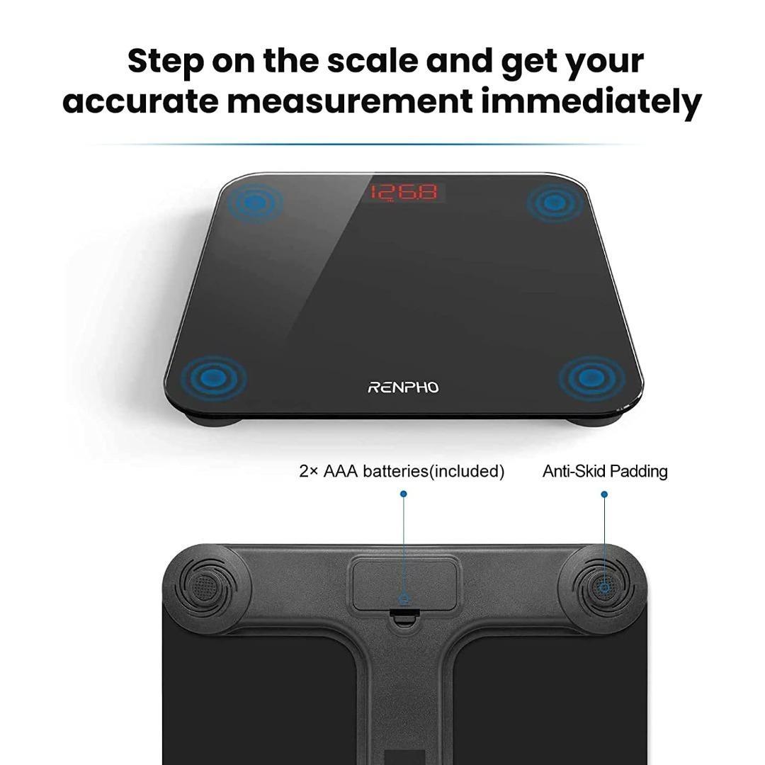 RENPHO Bathroom Scale for Body Weight, Digital BMI Weighing Scale ...