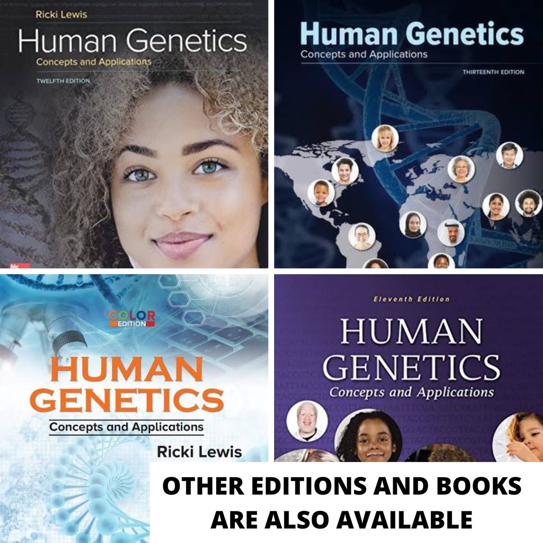 Rick Lewis | Human Genetics Concepts and Applications, Hobbies & Toys ...