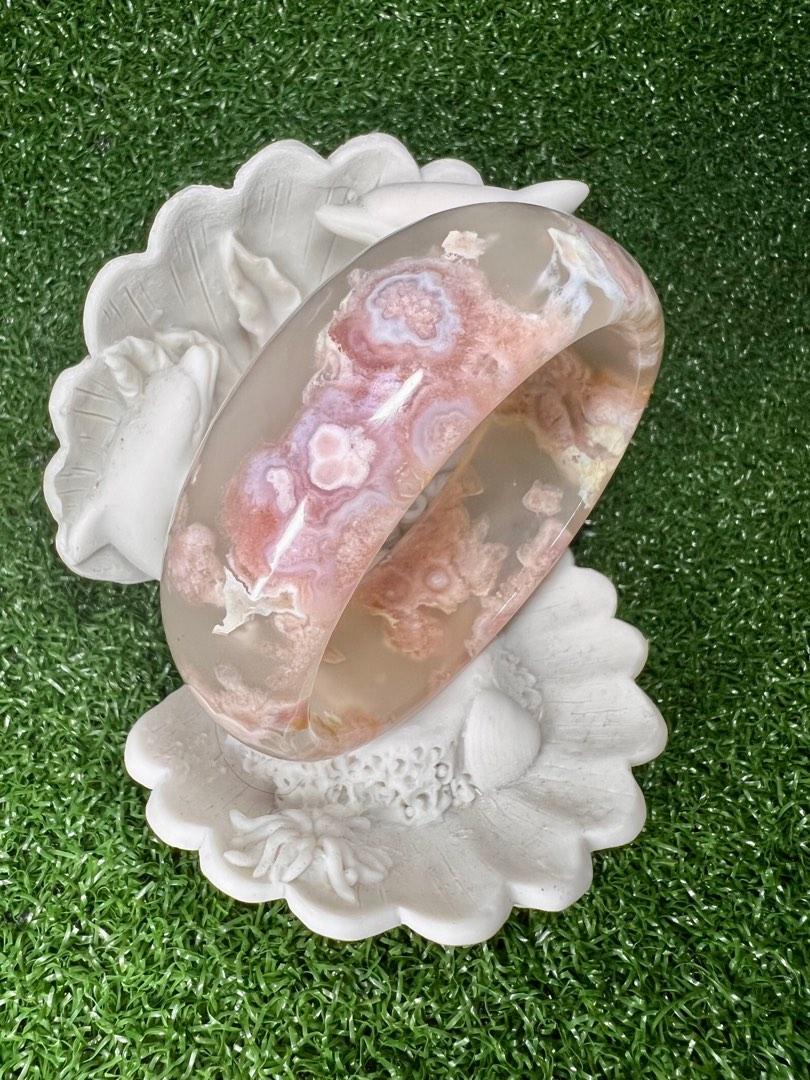 Sakura agates bangles, Women's Fashion, Jewelry & Organisers, Precious ...