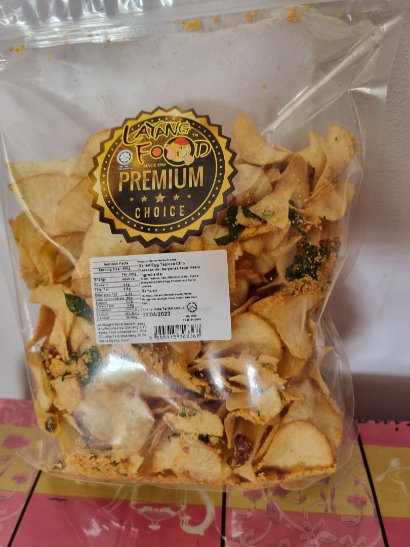 Layang Layang Salted-Egg Tapioca Chip - Halal Certified, Food & Drinks ...