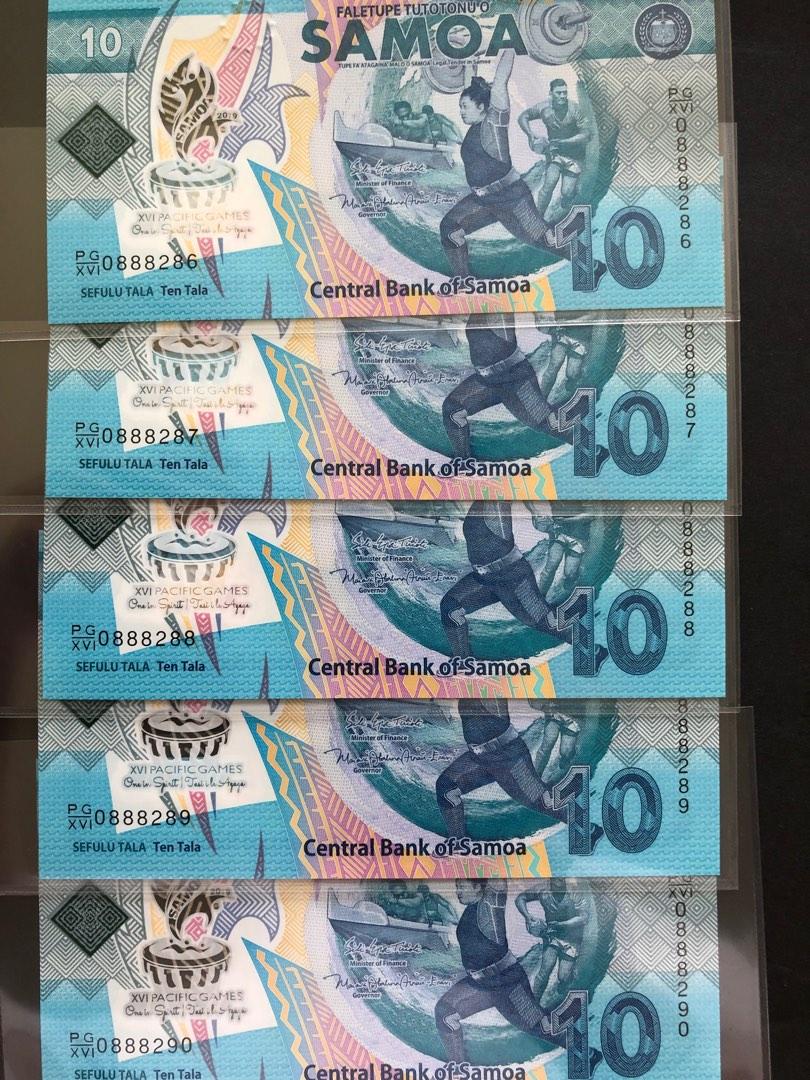 Samoa commemorative banknotes - 5 runs, Hobbies & Toys, Memorabilia ...