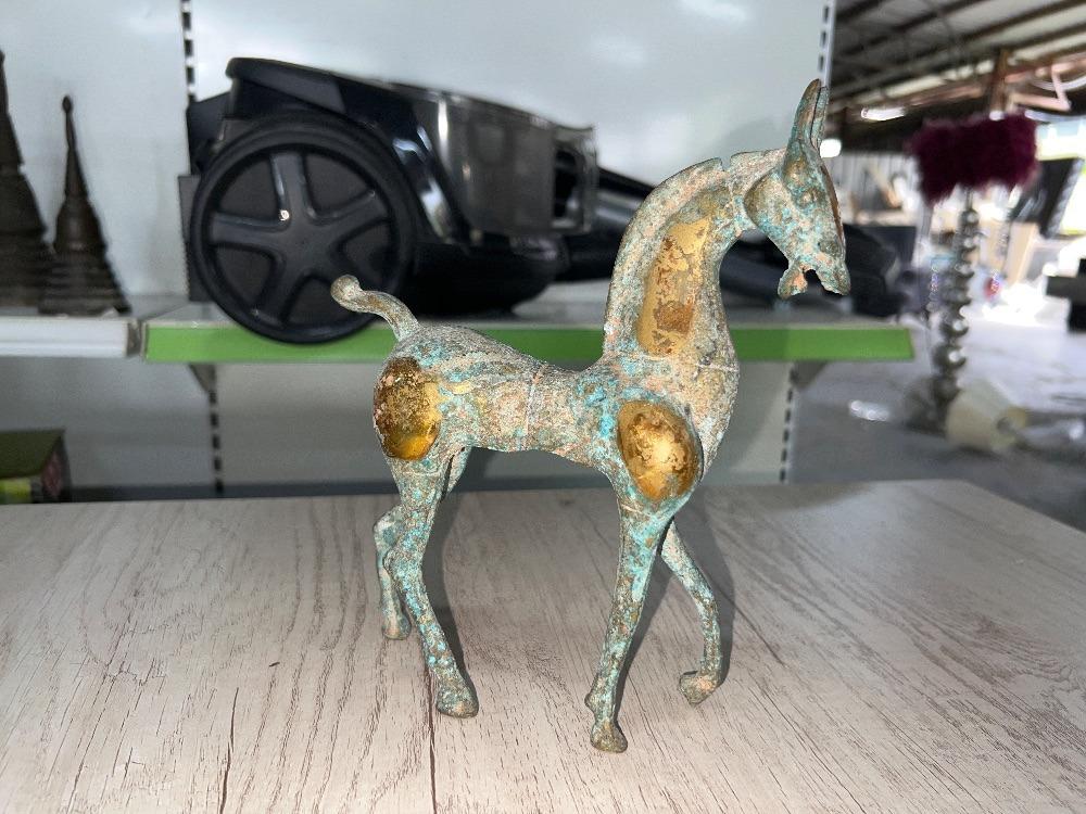 (S)Copper Gold Alloy Horse Sculpture / Arca Kuda Aloi Emas Tembaga ...