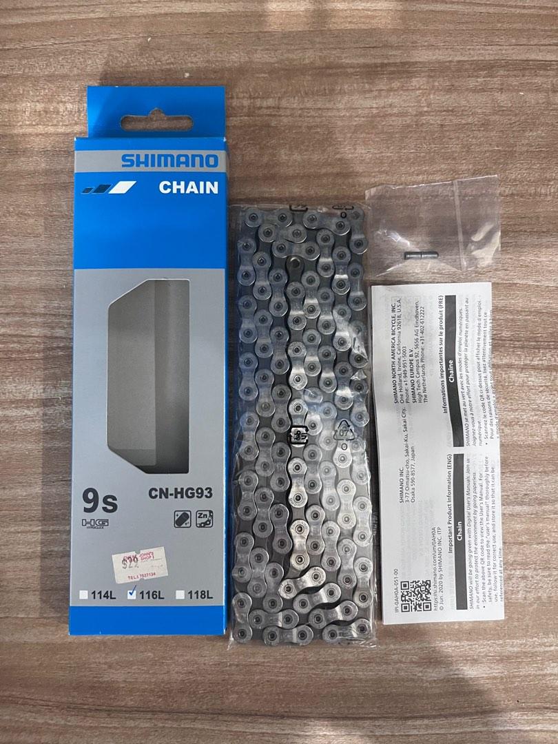 Shimano XT 9 speed chain CN-HG93, Sports Equipment, Bicycles & Parts ...