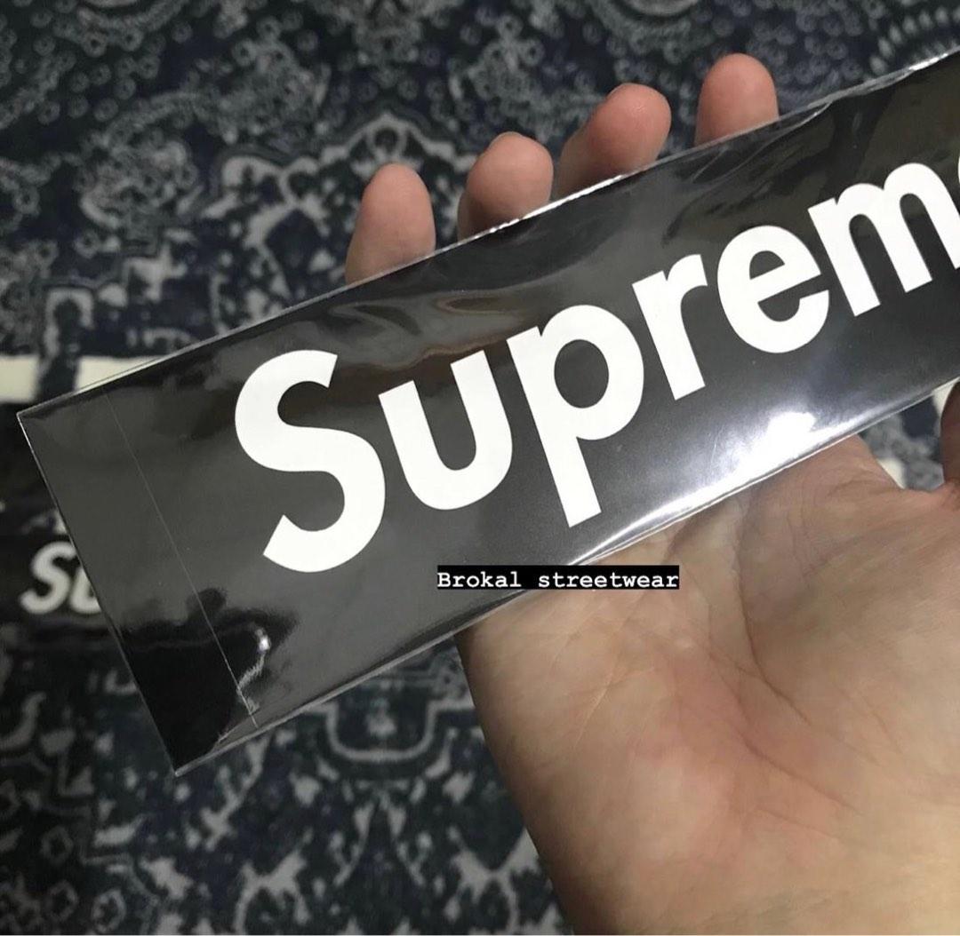 SS07 BLACK BOX LOGO STICKER, Men's Fashion, Activewear on Carousell