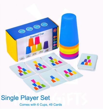 Stacking Cups Game Educational Colour and Shape Matching Game, Hobbies ...