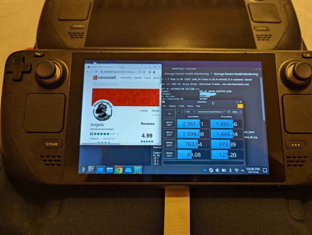 Steam deck 1TB internal storage US Set (upgraded from 64gb), Video ...