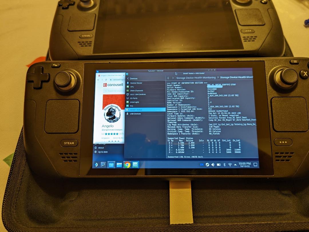 Steam deck 1TB internal storage US Set (upgraded from 64gb), Video ...