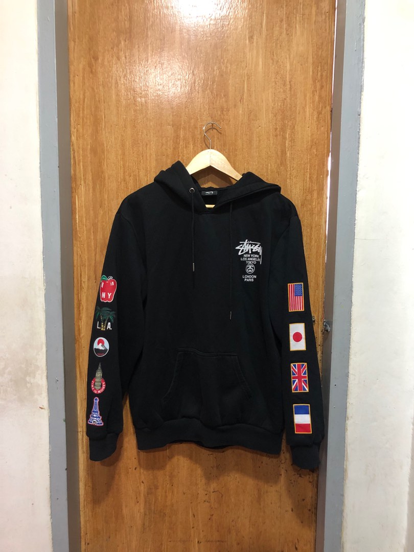 STUSSY WORLD TOUR FLAG, Men's Fashion, Coats, Jackets and Outerwear on ...