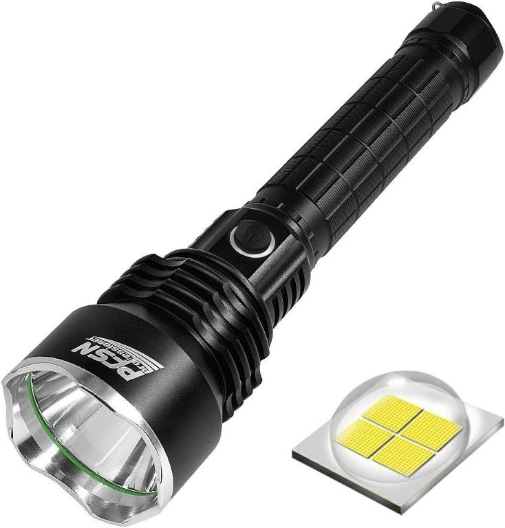 Super Bright LED Torch PFSN TCP50 Powerful Flashlight with 6000 Lumen ...