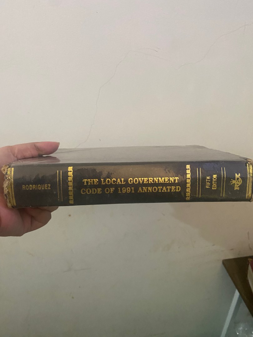 The Local Government Code of 1991 Annotated-Rodriguez, Hobbies & Toys ...