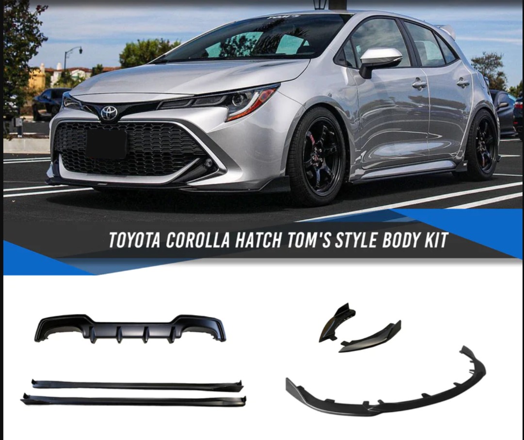 Toyota JDM Corolla (2018) E210 Tom Style Body Kit., Car Accessories ...