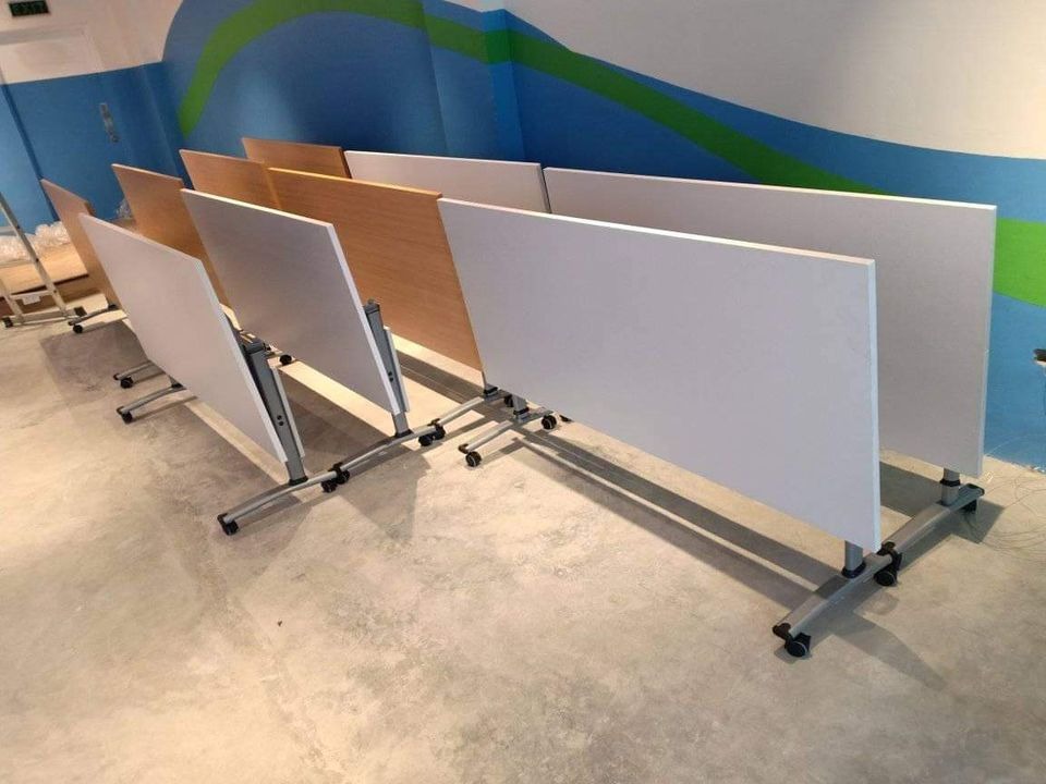 ,.training folding table with caster,., Furniture & Home Living, Office ...